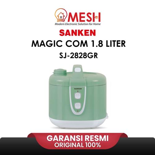 Jual Sanken Magic Com SJ-2828GR - 350 watt Rice Cooker Stainless Steel ...
