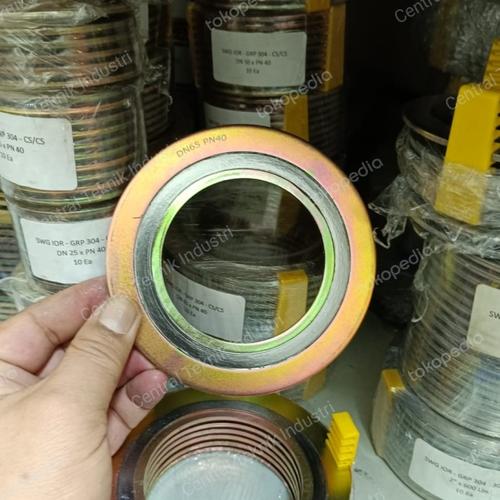 Jual Spiral Wound Gasket PN 40 Carbon Steel 21/2" inch DN 65 - Jakarta ...