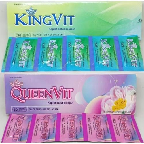 Jual Kingvit Queenvit - Suplemen Promil Penyubur Pria & Wanita Box 30 ...