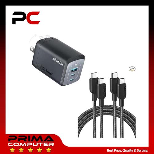Jual Anker Prime GaN Wall Charger 3 in 1 USB-C Fast Charging 100W ...