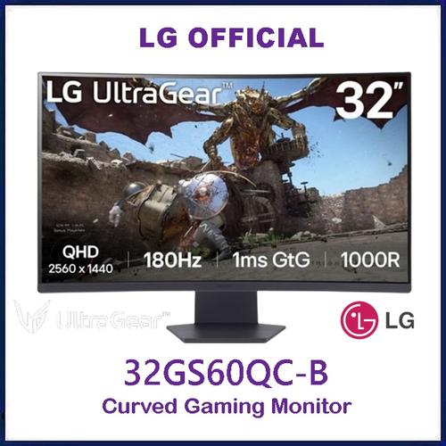 Jual Monitor LG UltraGear 32GS60QC-B 32" QHD Curved Gaming Monitor AMD ...