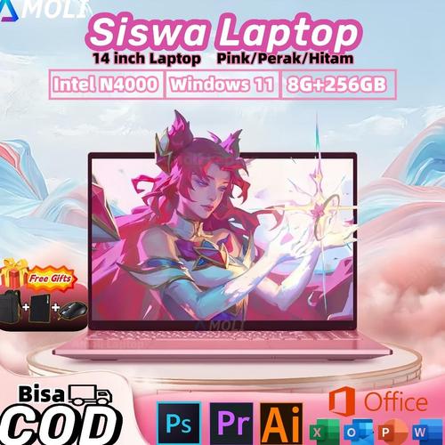 Jual Amoli【Laptop Siswa】2024 Laptop Baru Laptop Laptop 14 Inch Layar Hd ...