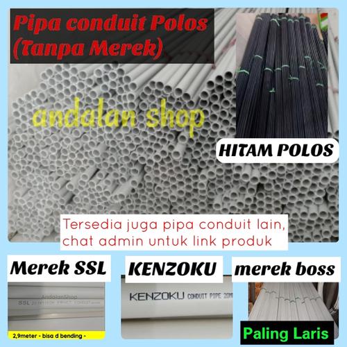Promo Pipa Conduit Polos 20mm / pipa listrik polos 20mm/ pipa polos ...