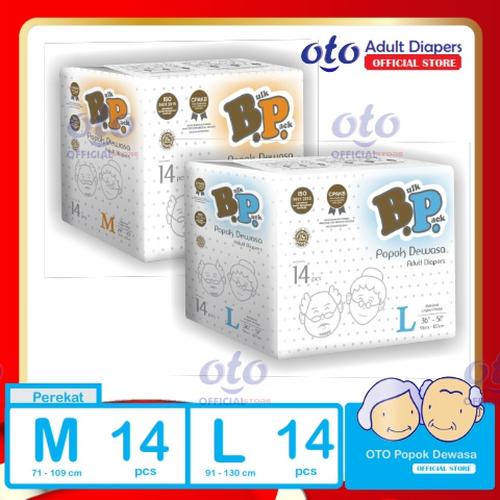 Jual BP Adult Diaper Popok Dewasa model Perekat ukuran M / L - isi 14 ...