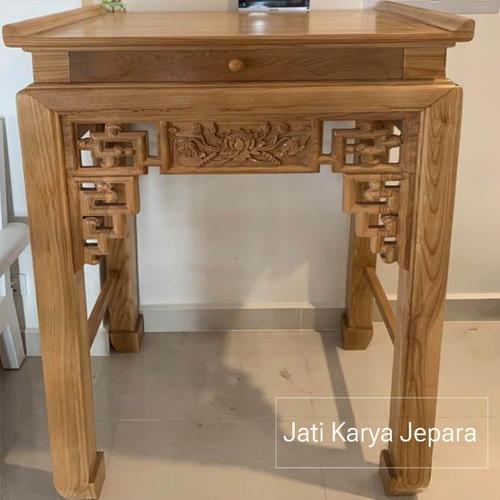 Jual Meja Altar Keluarga Dengan 1 Laci Meja Sembahyang Minimalis Kayu ...