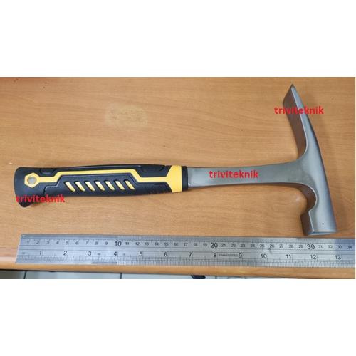 Jual bricklayer hammer chisel point geological brick mason tool forging ...