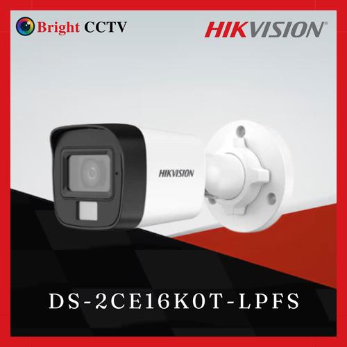Promo Hikvision DS-2CE16K0T-LPFS 3K Dual Light Audio Camera CCTV Outdoor Cicil 0% 3x - Kota ...