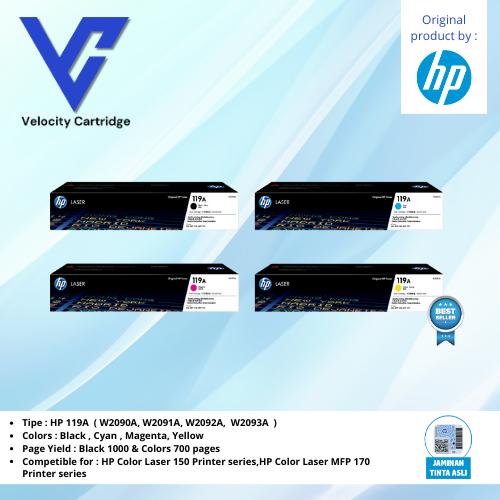 Jual Toner HP 119A Black & Colors Original LaserJet - Merah - Jakarta ...