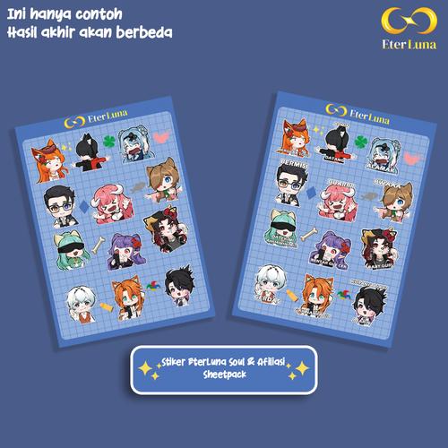 Jual Sticker Sheet Vinyl A6 Kiss Cut | EterLuna - With Caption - Kota Bekasi - EterLuna Official ...