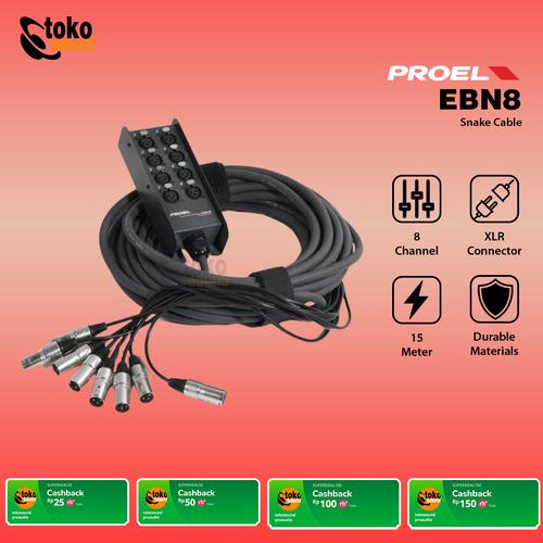 Promo Proel EBN8 - Snake Cable 15 Meter with 8-channel Stage Box ...
