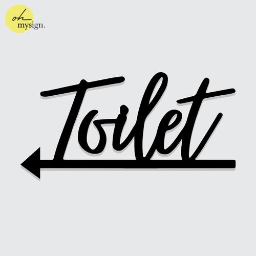 Jual SIGN PETUNJUK ARAH TOILET Sign Akrilik Laser Cutting Toilet WC ...