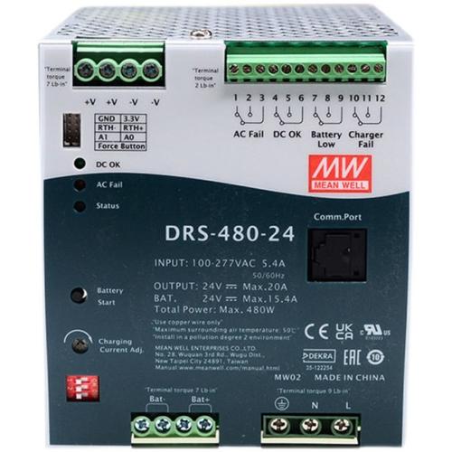 Jual MEANWELL DRS-480 DRS-480-12 DRS-480-24 AC-DC security power supply ...