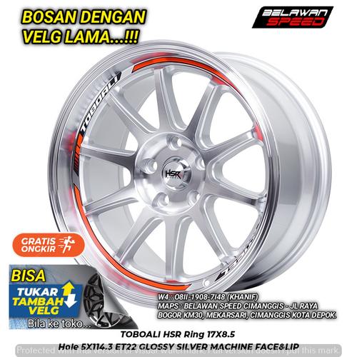 Jual VELG MOBIL RACING RING 17 HSR TOBOALI SAMLONG CELONG LEBAR R17 UNTUK INNOVA ZENIX CRV HRV X ...