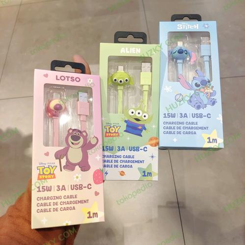 Jual MINISO Kabel Charger USB - Type C 15W 3A DISNEY Stitch / Lotso ...