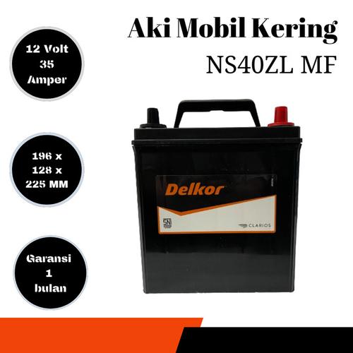 Jual Aki Mobil Delkor NS40ZL MF Honda Fit (1.3/1.5), Brio, Mobilio ...