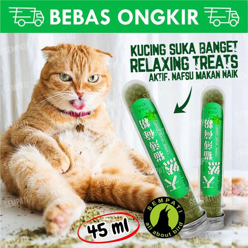 Jual Catnip Catmint Snack Makanan Cemilan Kucing Cat Nip Mint Powder ...