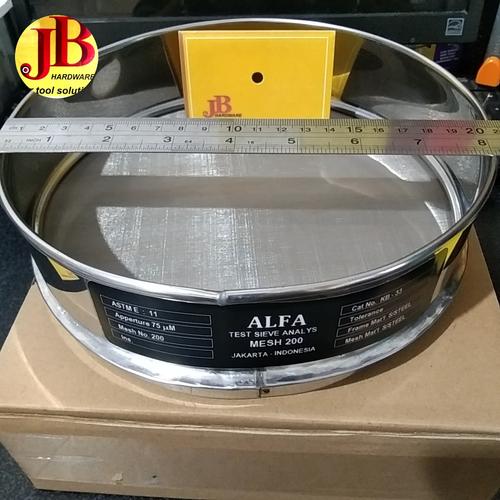Jual Mesh Ayakan Test Seive Analys 200 (75mikron) merk ALFA - Jakarta ...