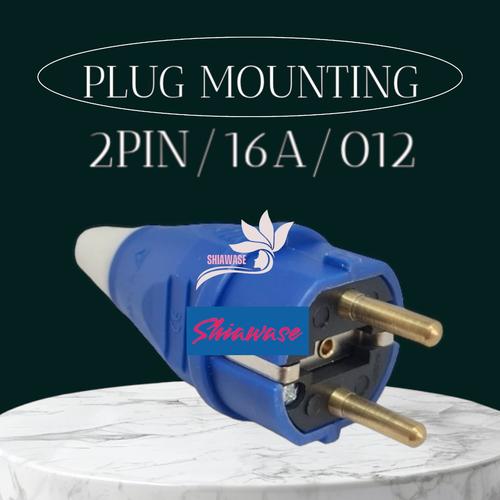 Jual PLUG MOUNTING 2PIN 16A TYPE 012/Plug Mounting Male Steker 2P 16A ...