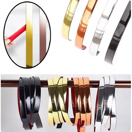 Promo 3M List Plat Strip Mirror Hairline Gold Silver PVC Flexible ...