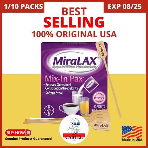 Jual MiraLAX Laxative Powder for Gentle Constipation Relief 1 or 10 ...