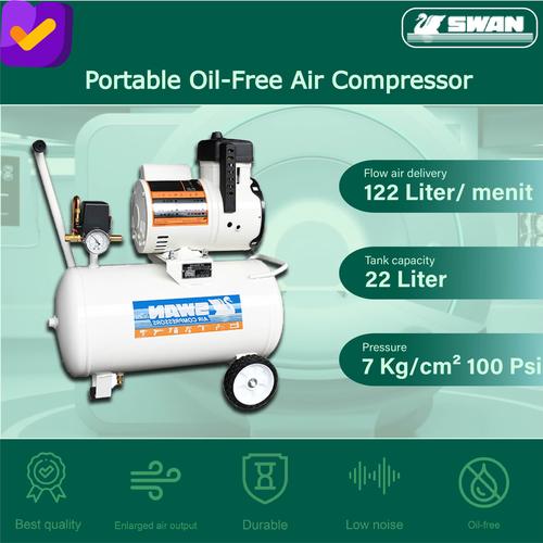 Jual DR 175 - 22 Liter 1 HP Oil Free Kompresor Udara Swan - Kota ...