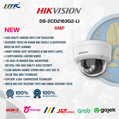 Jual DS-2CD2163G2-LI New IP kamera HIKVISION 6MP SMART HYBRID LIGHT CCTV - Jakarta Utara - Mata ...