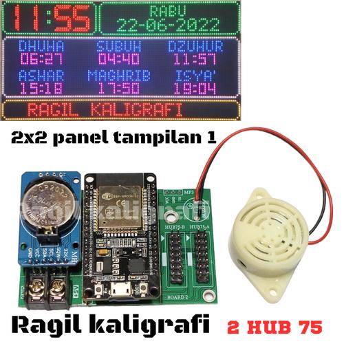 Jual KONTROLER JAM SHOLAT DIGITAL RGB-KONTROLER JWS RGB 2X2 PANEL P5 ...