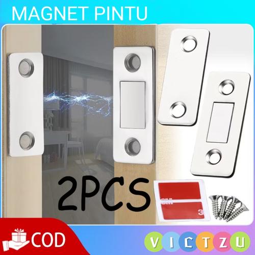 Jual Magnet Plat Kuat Penutup Pintu / Magnetic Door Closer Catches ...