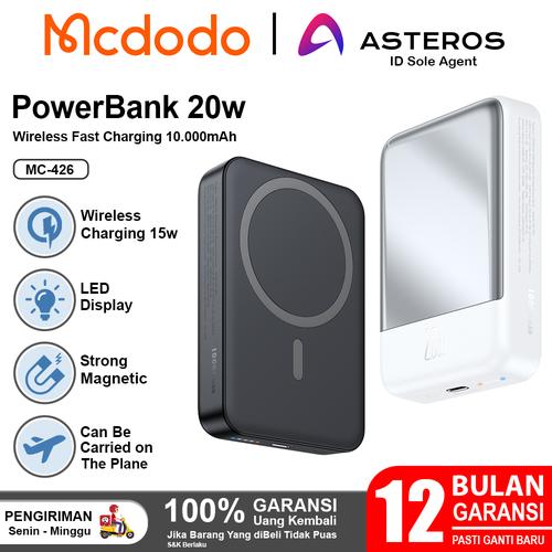 Jual MCDODO PowerBank Wireless 10000Mah Fast Charging 15W With Stand ...