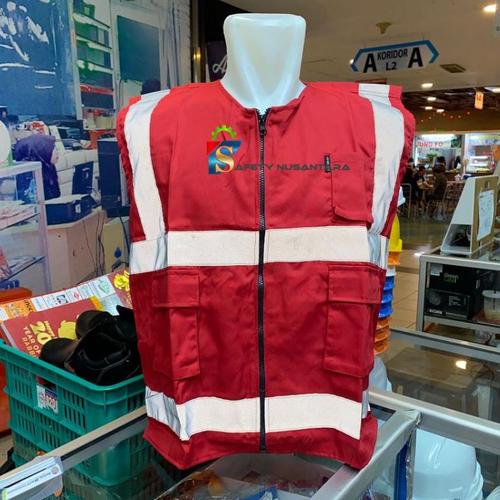 Jual Rompi Safety Dril K3 + Logo Safety dan Bendera - Rompi Safety ...