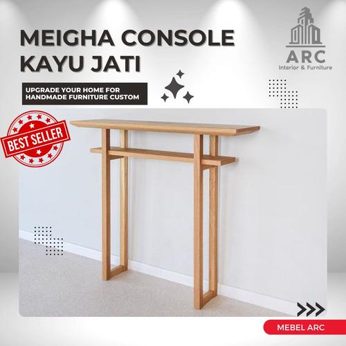Jual Meja Konsol Minimalis Kayu Jati Natural Wood / Meja Console ...