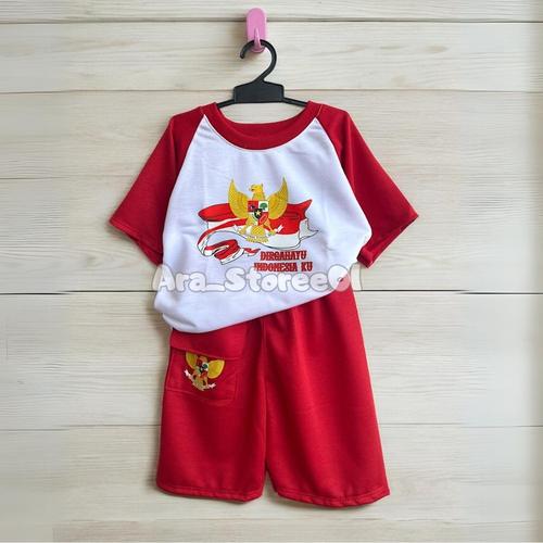 Jual Baju Setelan merah putih kemerdekaan 17 agustus untuk Anak laki-laki dan perempuan Usia 3 ...