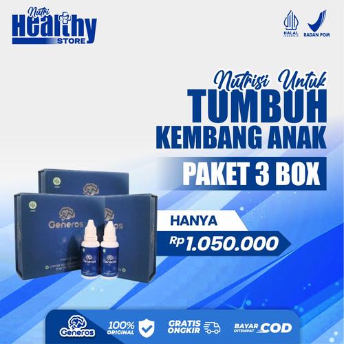 Jual Generos Paket 3 Box Original - Nutrisi Otak Anak Dewasa Atasi ...