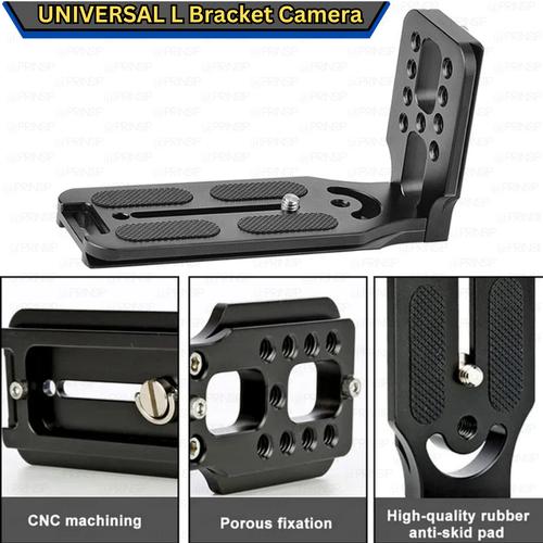 Jual UNIVERSAL L Bracket Kamera Quick Release Arca Swiss Mount, 1/4 ...