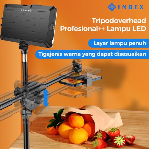Promo INBEX Video Light with Adjustable 2.1M Tripod Stand Lampu LED ...