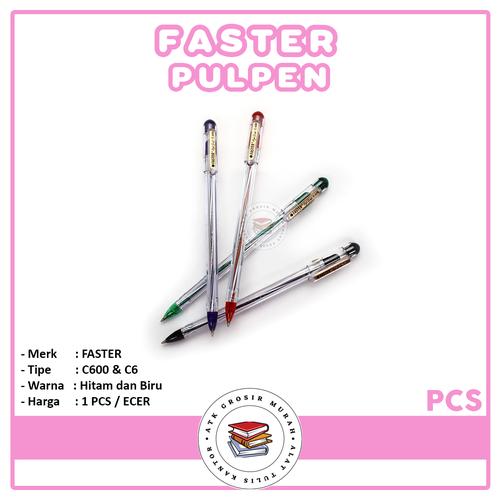 Jual Pulpen Faster C600 (Extra Fine) (Pena Pulpen Ballpoint Pen) - Kota ...
