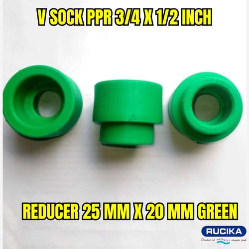 Jual PPR Reducer Sock Vlok Ukuran 3/4 X 1/2 Inchi 25mm x 20mm Original ...
