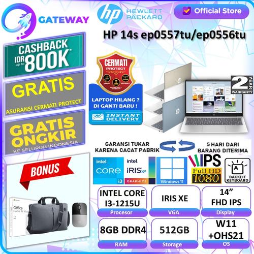 Promo Laptop HP 14s ep0557tu/ep0556tu/ep0555tu Core i3-1215U 8GB 512GB ...