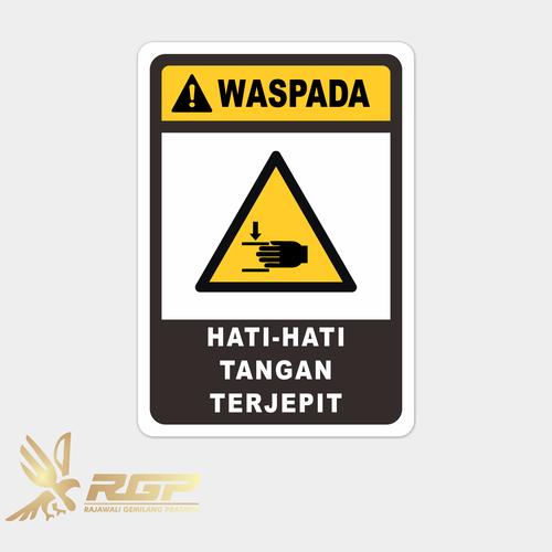Jual Rambu K3 Waspada Hati-Hati Tangan Terjepit Alumunium - Alumunium 1 ...