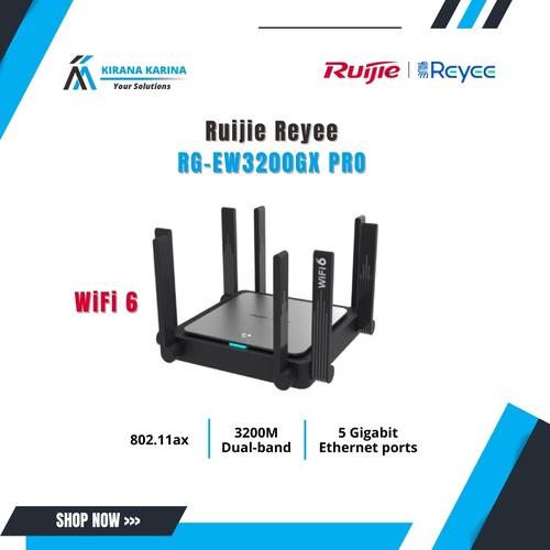 Jual Ruijie RG-EW3200GX PRO 3200M Wi-Fi 6 Dual-band Gigabit Mesh Router ...