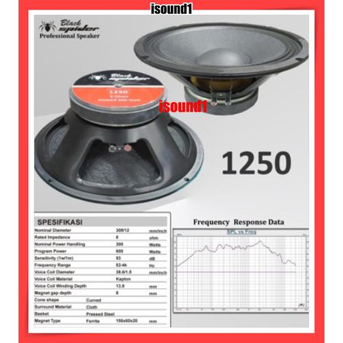 Jual Speaker Black Spider 12 inch Blackspider BS 1250 MB Original ...