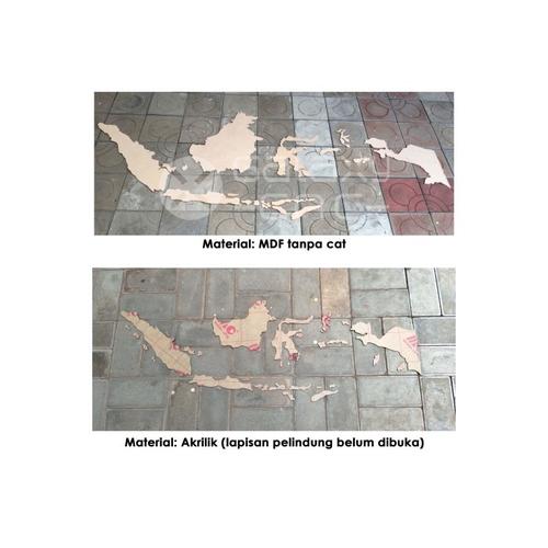Jual Peta indonesia - lebar 400 cm - Akrilik / MDF - MDF 3mm tnp cat ...