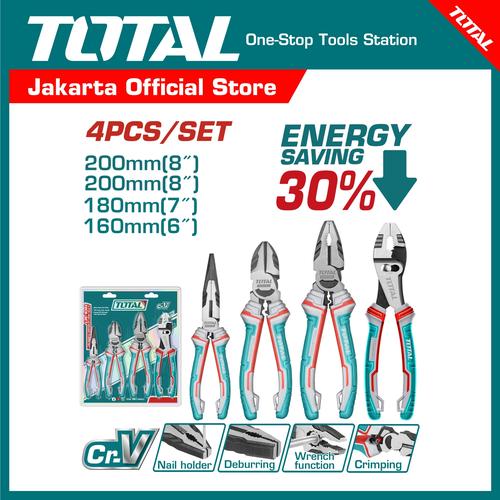 Promo TOTAL 4 Pcs pliers set THT2K0458 Set tang 4 buah - Jakarta Barat - Total Tools Jakarta ...