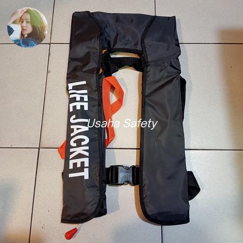 Jual Pelampung Life Jacket Inflatable Co2 Otomatis Warna Hitam ...
