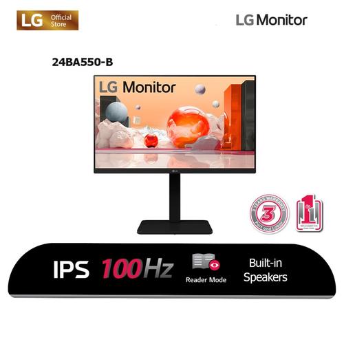 Jual Monitor LG LED 23.8" 24BA550-B IPS FHD with with Speaker and ...