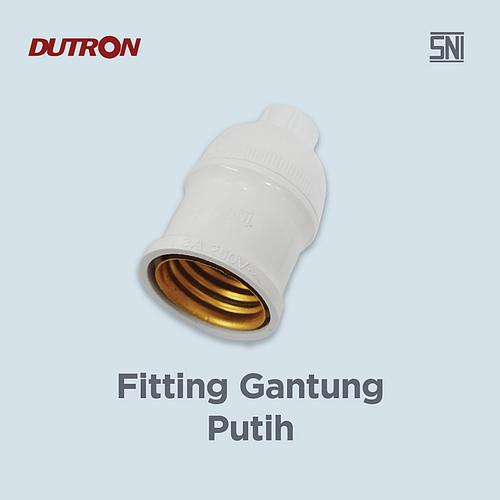 Jual DUTRON Fitting Lampu Gantung Hitam Putih Fiting Piting E27 E 27 ...