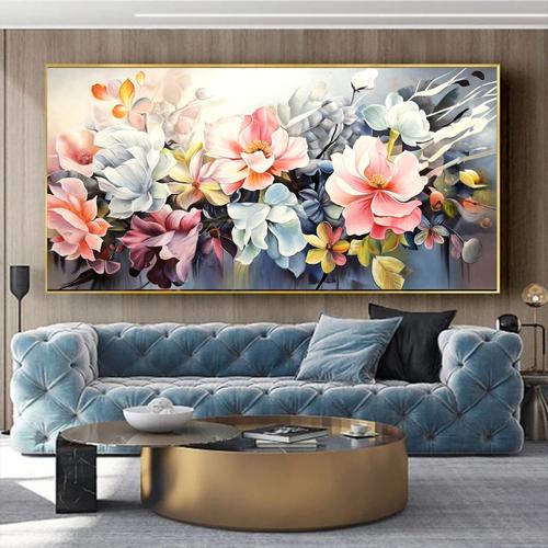 Jual lukisan bunga hiasan dinding ruang tamu modern - Kab. Bandung ...