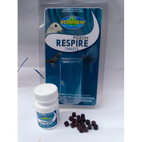 Jual RESPIRE TABLETS VETAFARM STIMULAS GURAH OBAT PERNAPASAN MERPATI ...