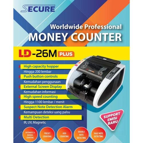 Jual Secure LD26M PLUS / LD 26 M + / mesin hitung uang otomatis sensor ...