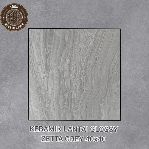 Jual Keramik Lantai Glossy Zetta Grey 40x40 - Jakarta Utara - Mega ...